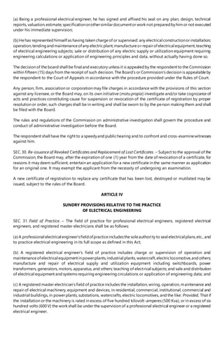 Ra 7920 the new electrical engineering law | DOCX