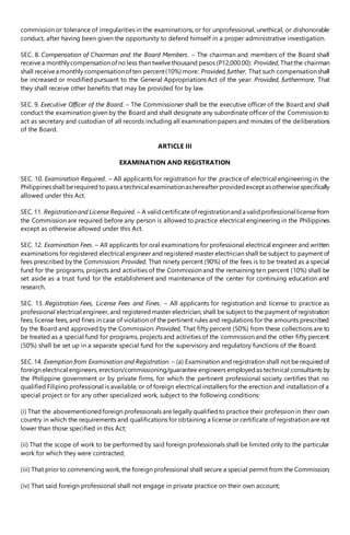 Ra 7920 the new electrical engineering law | DOCX