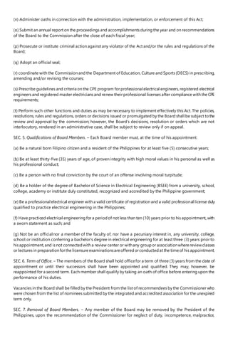 Ra 7920 the new electrical engineering law | PDF