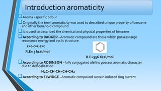 Aromaticity | PPTX
