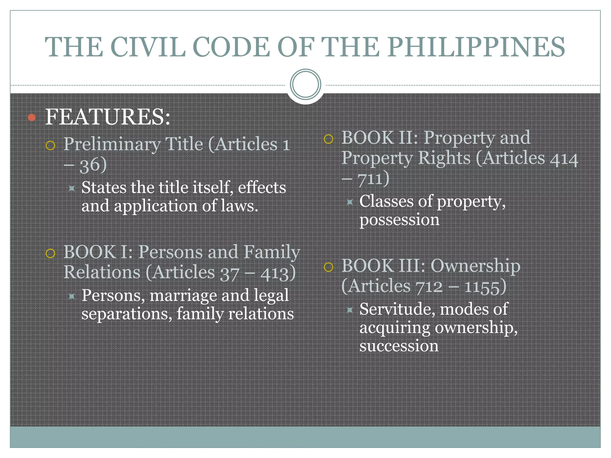 R.A. 386 (Civil Code of the Philippines - Artcile 1723) | PPTX