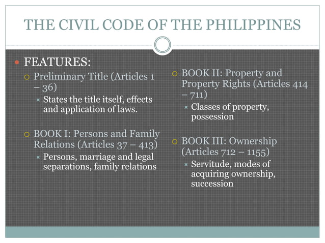 R.A. 386 (Civil Code of the Philippines - Artcile 1723) | PPTX