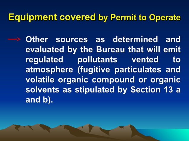 RA 8749 The Philippine Clean Air Act.ppt | Indoor Environmental Quality ...