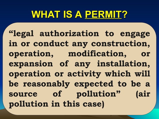RA 8749 The Philippine Clean Air Act.ppt | Indoor Environmental Quality ...