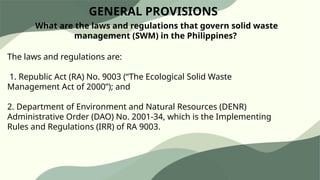 Republic Act 9003( Environmental Science)pptx. | PPTX
