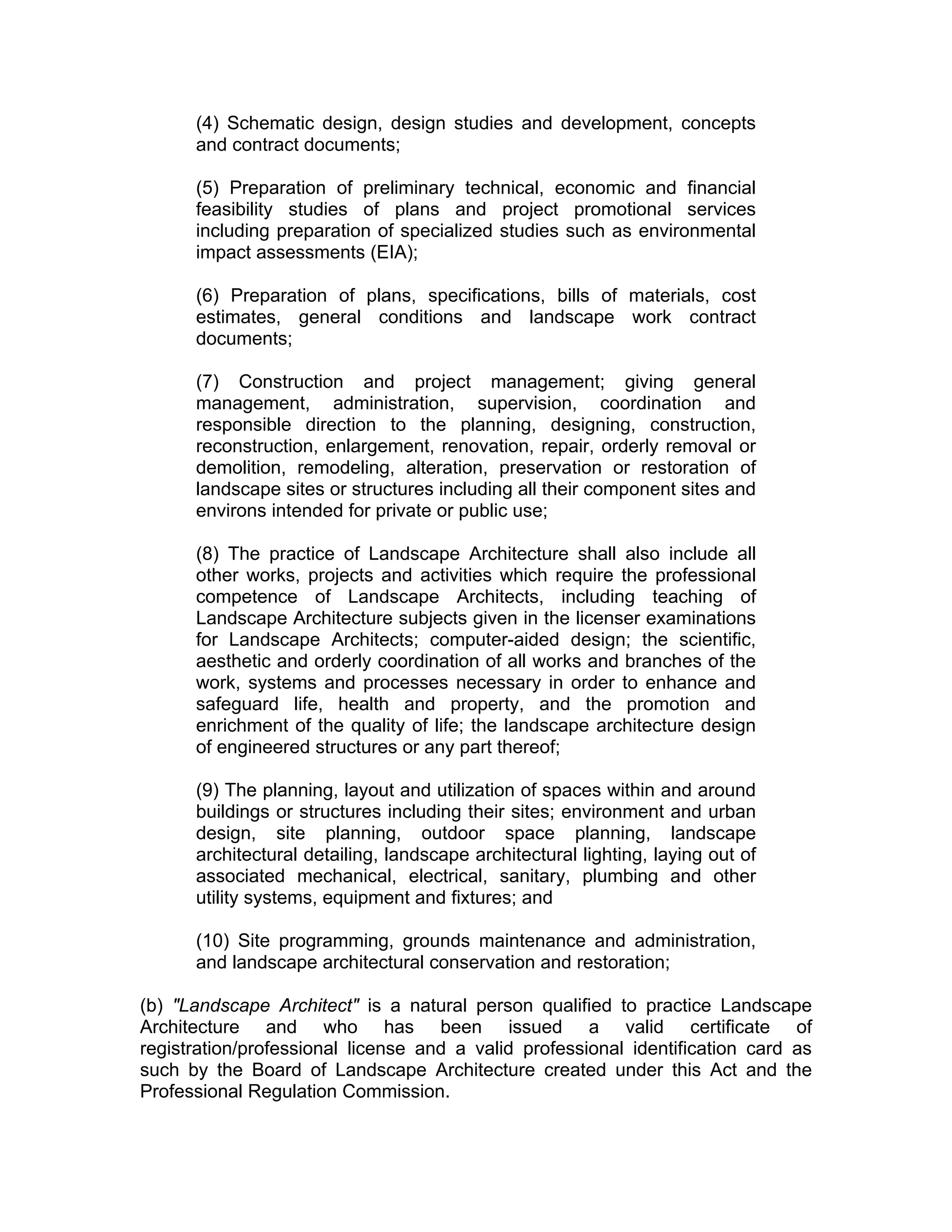 Ra 9053 landscape architecture law | PDF