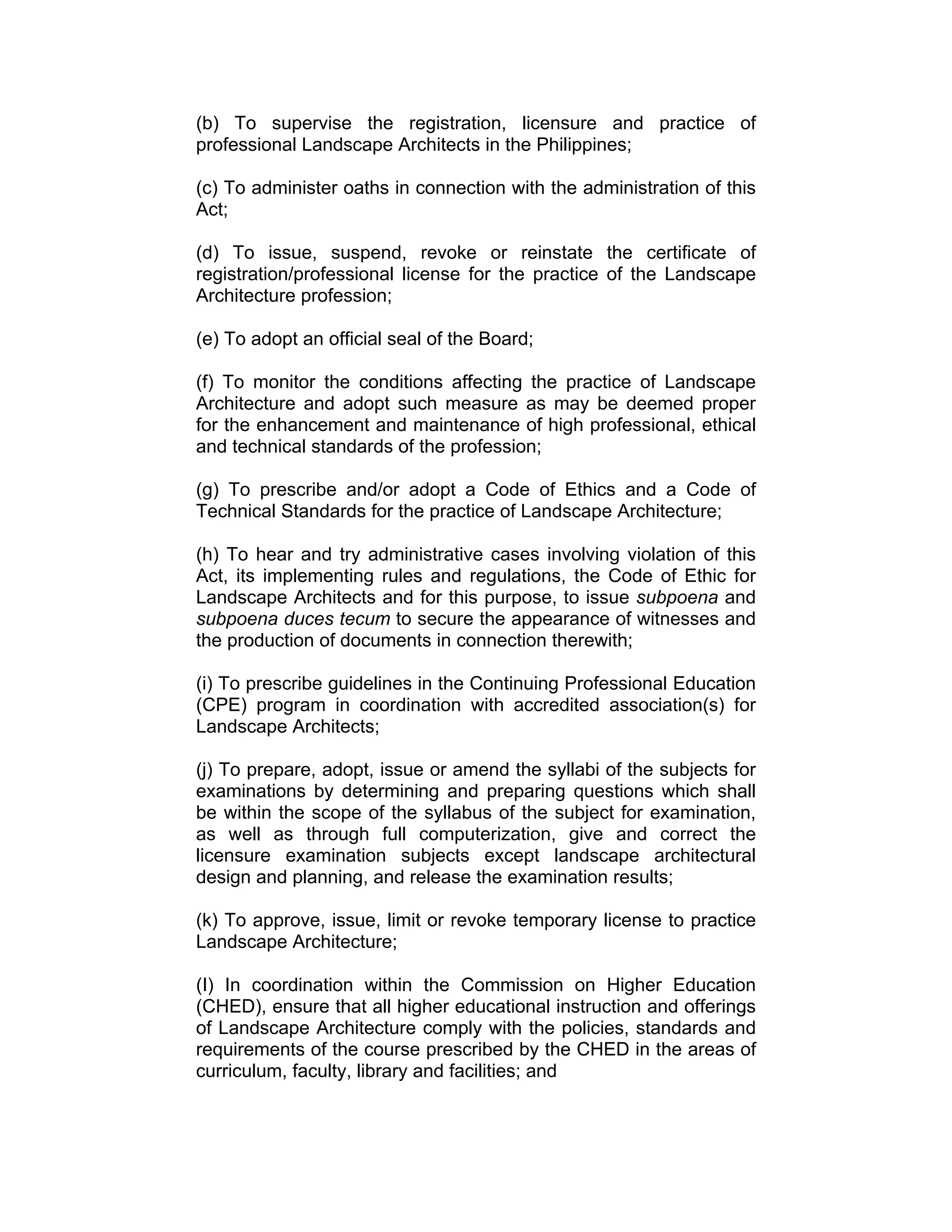 Ra 9053 landscape architecture law | PDF