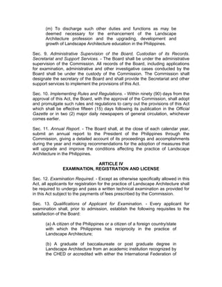 Ra 9053 landscape architecture law | PDF