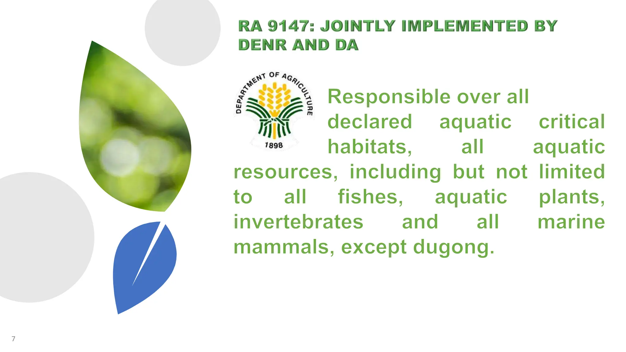 Republic Act 9147 ( PROTECTION OF WILDLIFE RESORCES).pptx