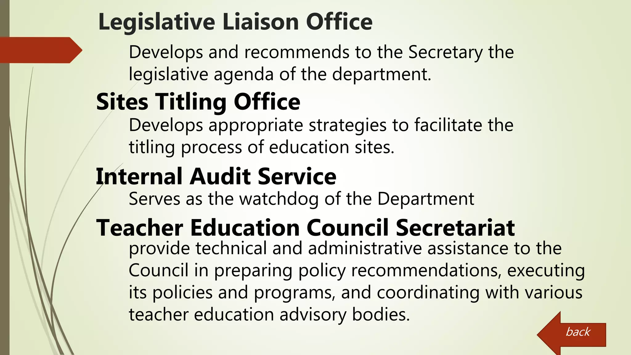 Basic Education System: DepEd Organizational Structure | PPTX