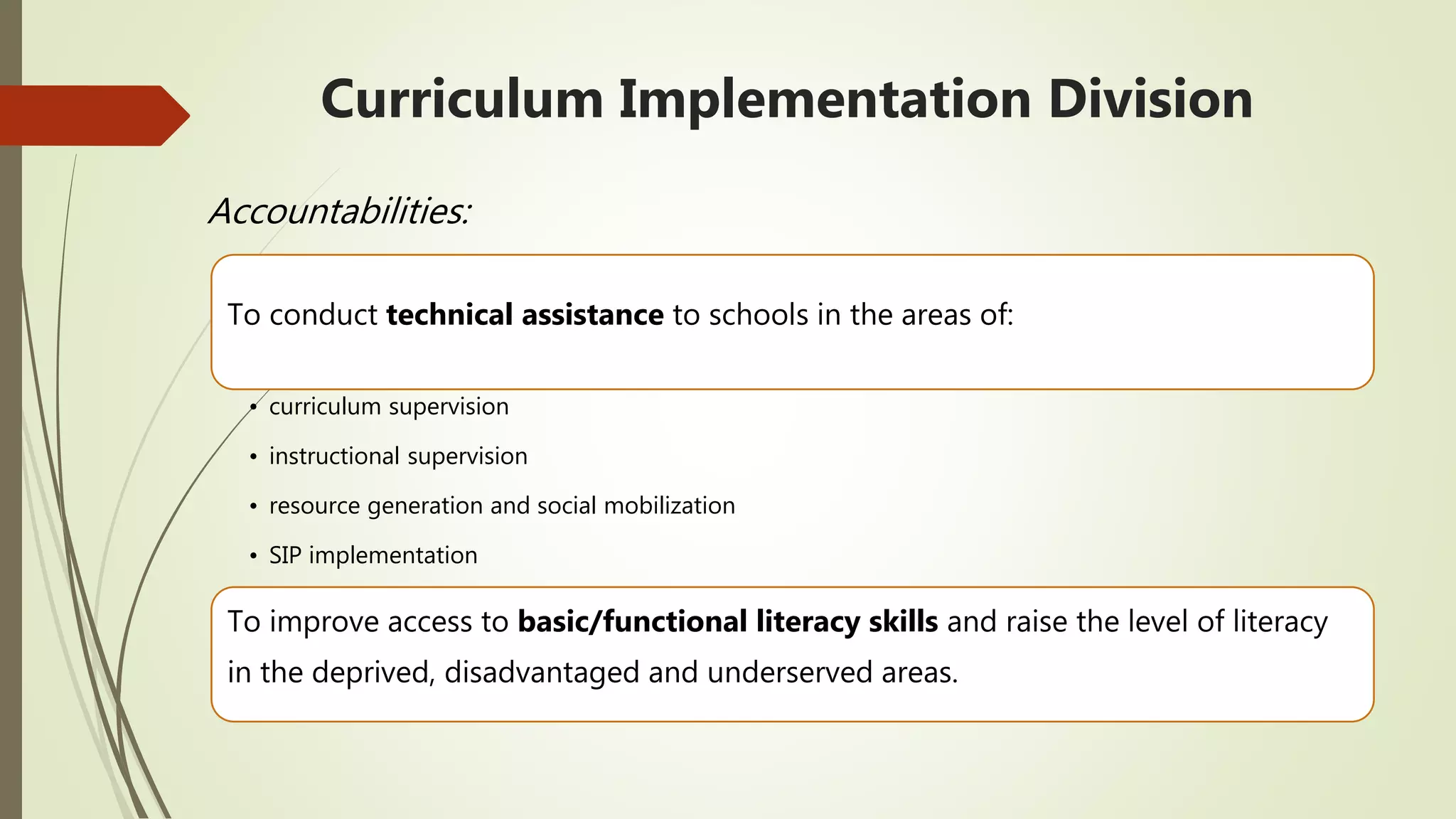 Basic Education System: DepEd Organizational Structure | PPTX