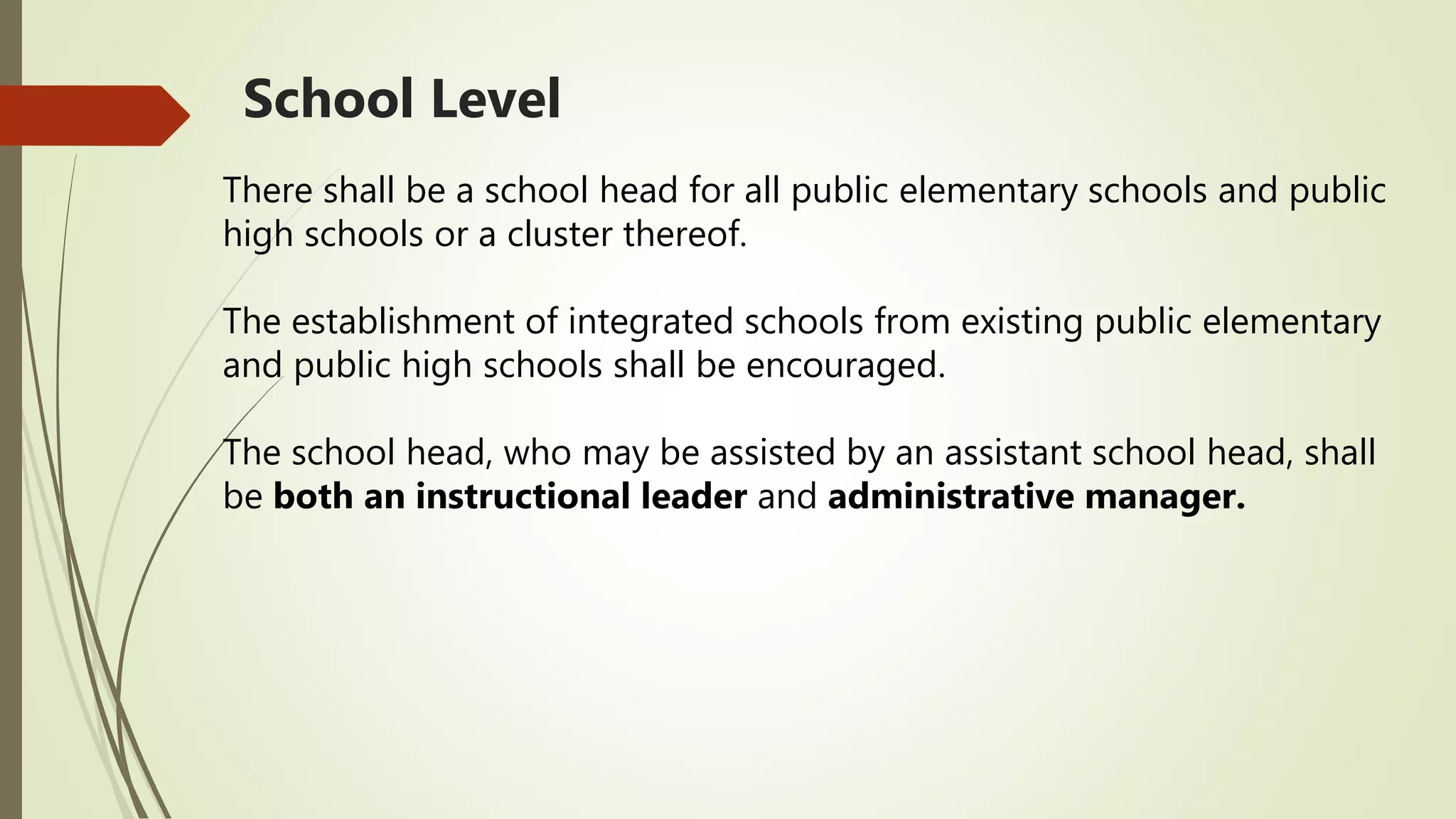 Basic Education System: DepEd Organizational Structure | PPTX