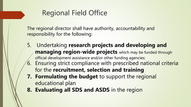Basic Education System: DepEd Organizational Structure | PPTX ...