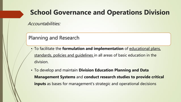Basic Education System: DepEd Organizational Structure | PPTX ...