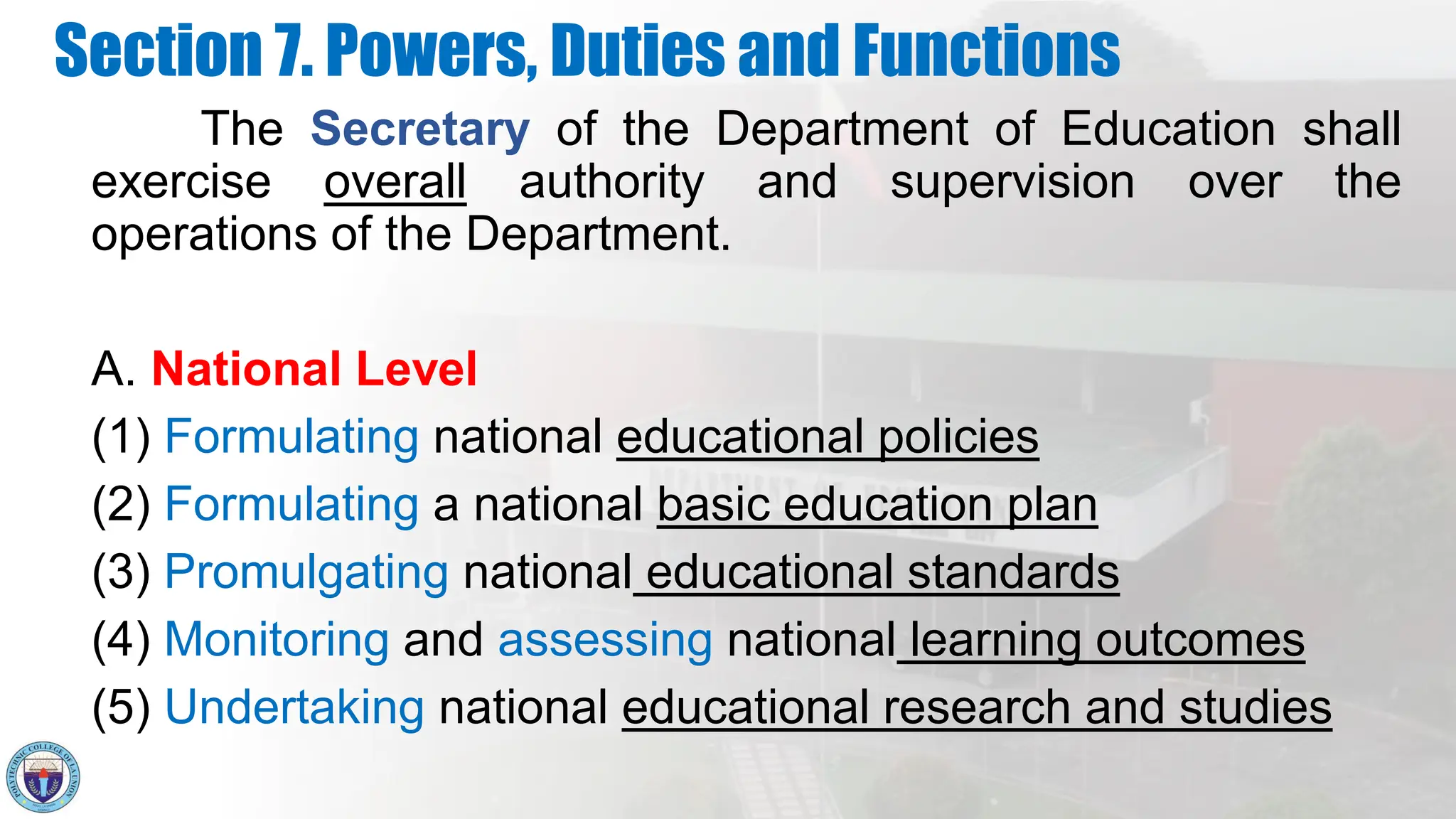 RA 9155 or Governance of Basic Education Act of 2001 | PDF