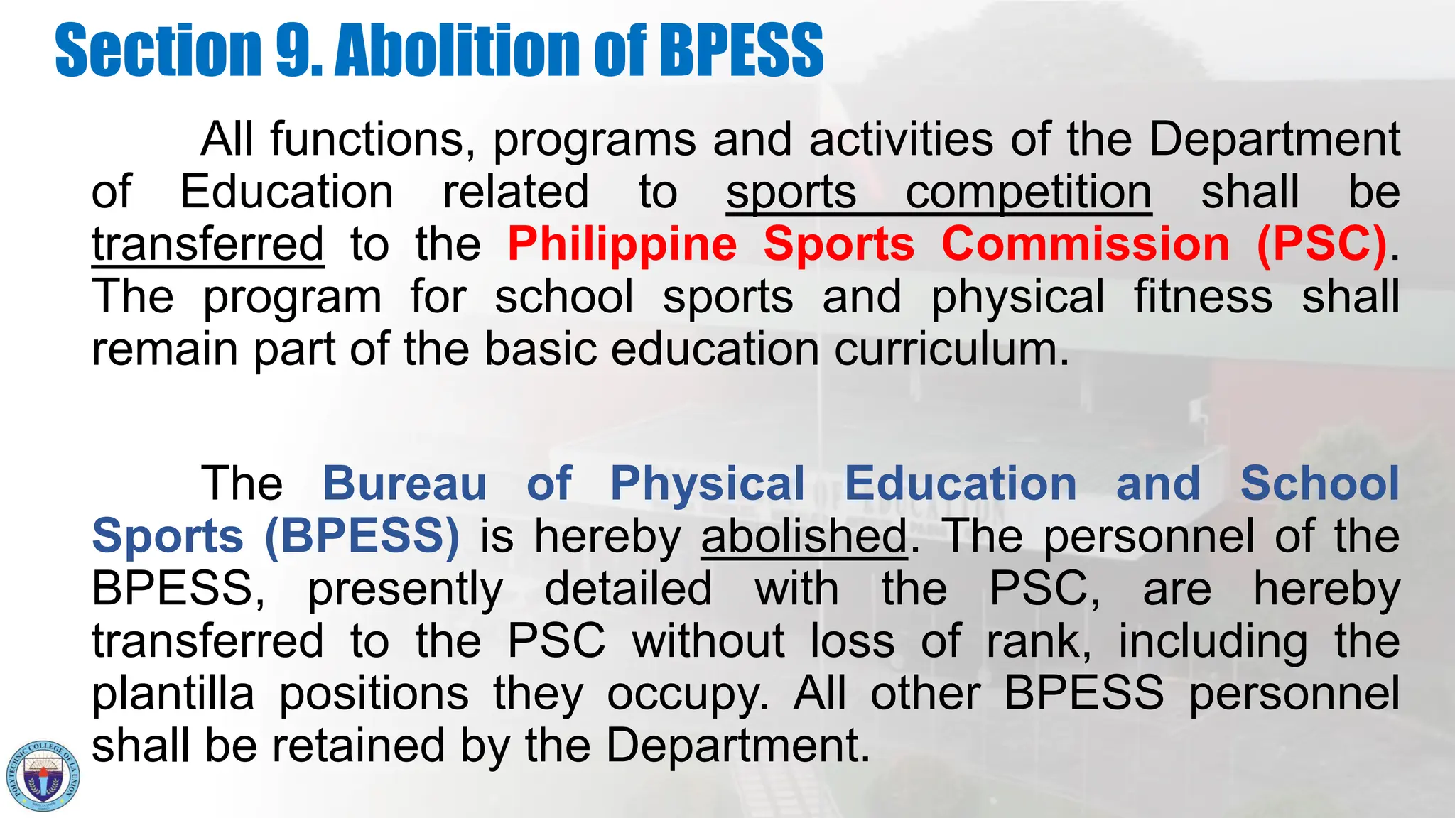 RA 9155 or Governance of Basic Education Act of 2001 | PDF