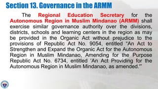 RA 9155 or Governance of Basic Education Act of 2001 | PDF