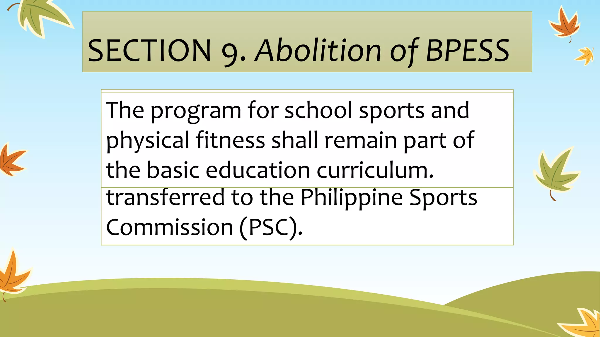 Ra9155: Governance of Basic Education Act of 2001 | PPTX