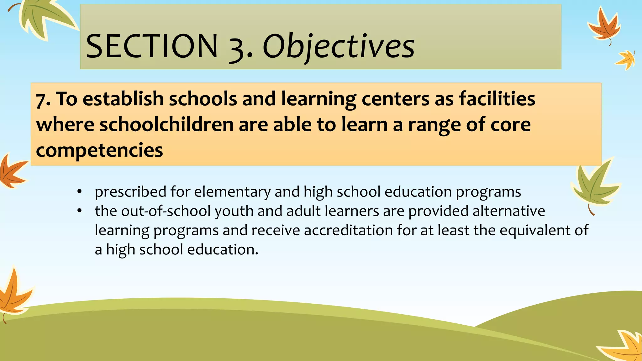 Ra9155: Governance of Basic Education Act of 2001 | PPTX