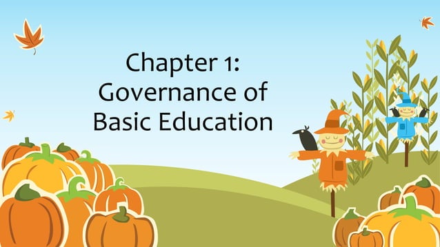 Ra9155: Governance of Basic Education Act of 2001 | PPTX