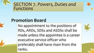 Ra9155: Governance of Basic Education Act of 2001 | PPTX