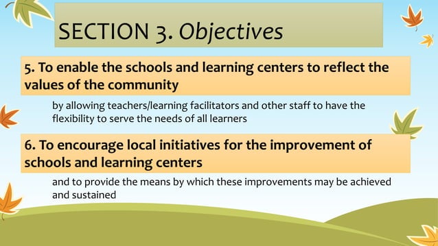Ra9155: Governance of Basic Education Act of 2001 | PPTX