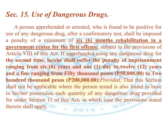 RA 9165.ppt | Illegal Drugs, Tobacco, eCigarettes, Vaping, Alcohol ...