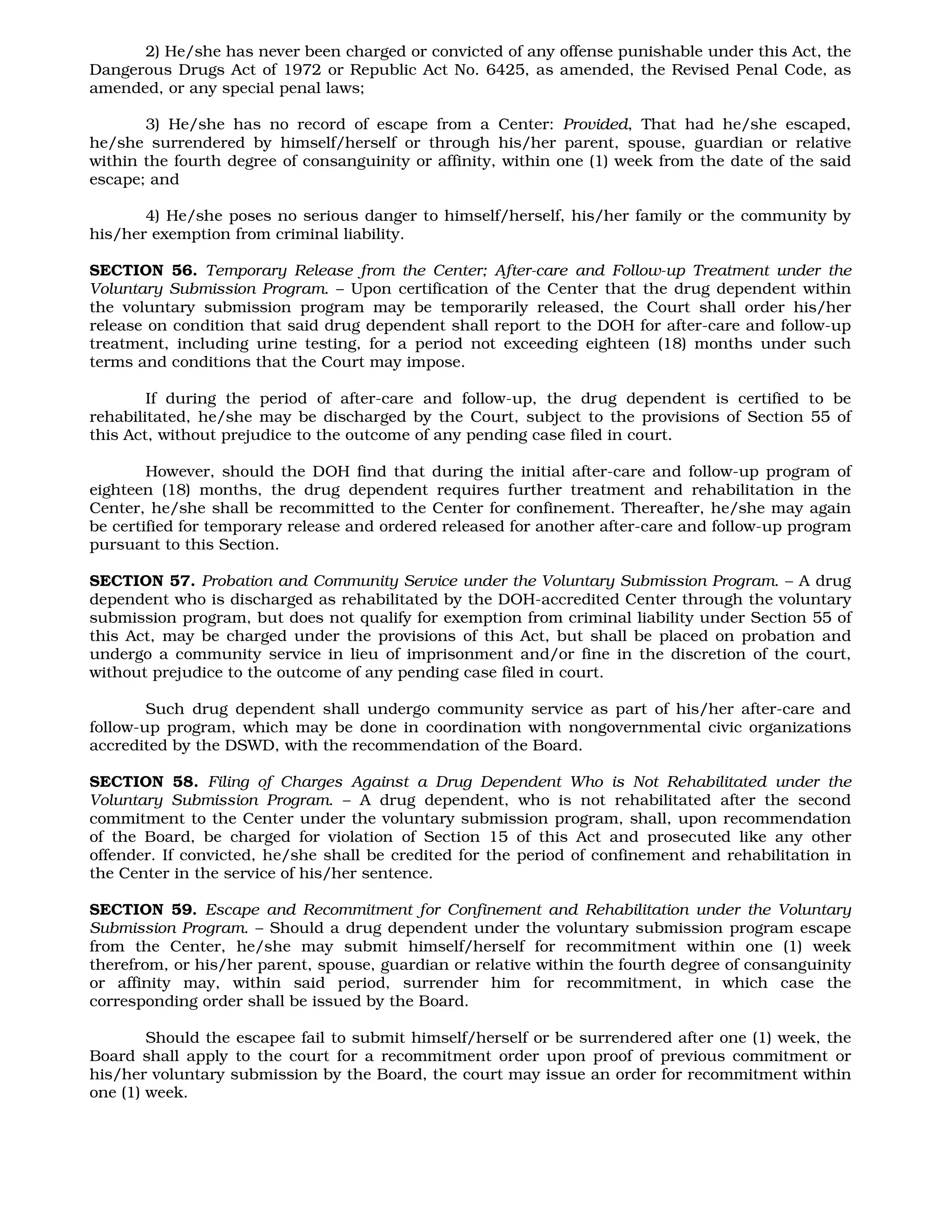 Ra 9165 comprehensive dangerous drugs act | PDF