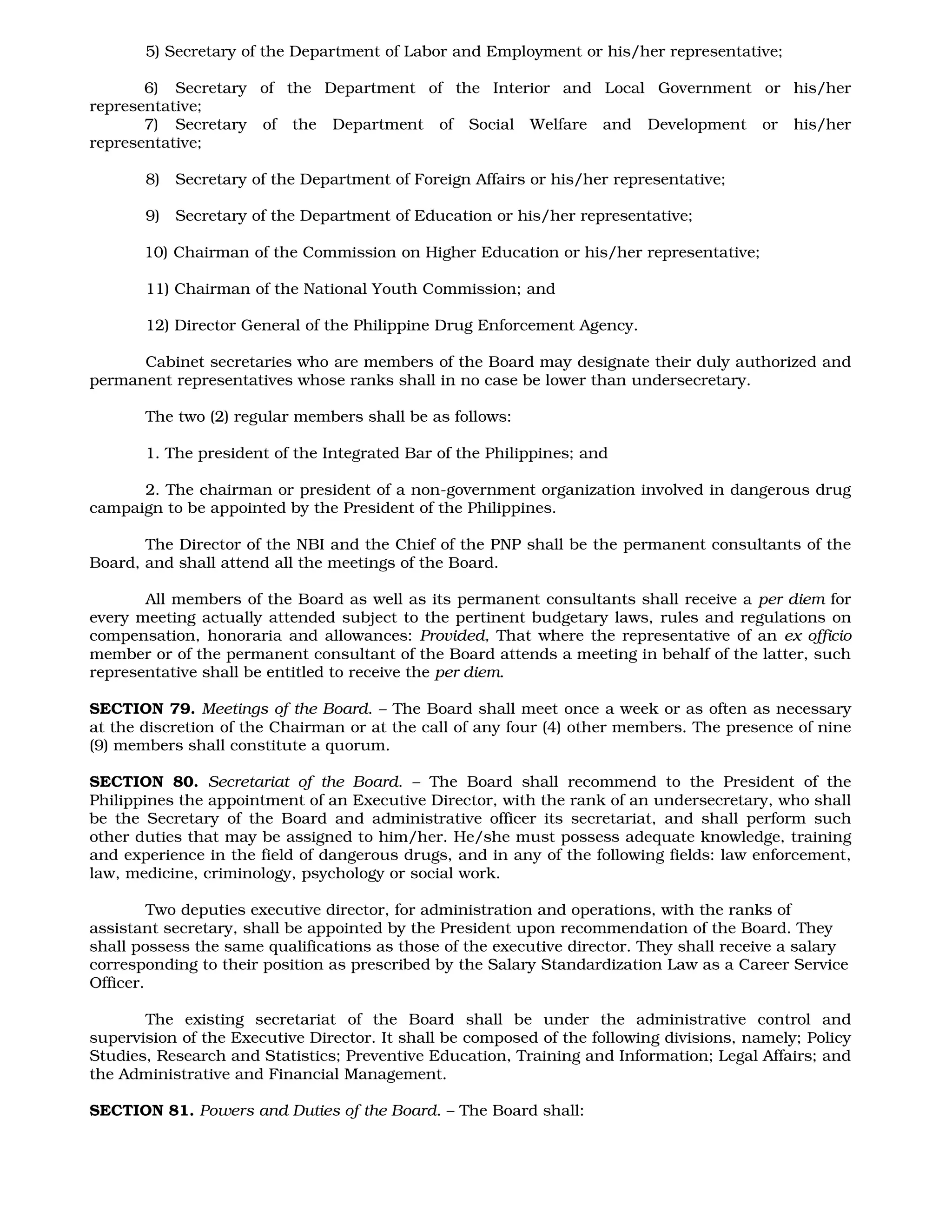 Ra 9165 comprehensive dangerous drugs act | PDF