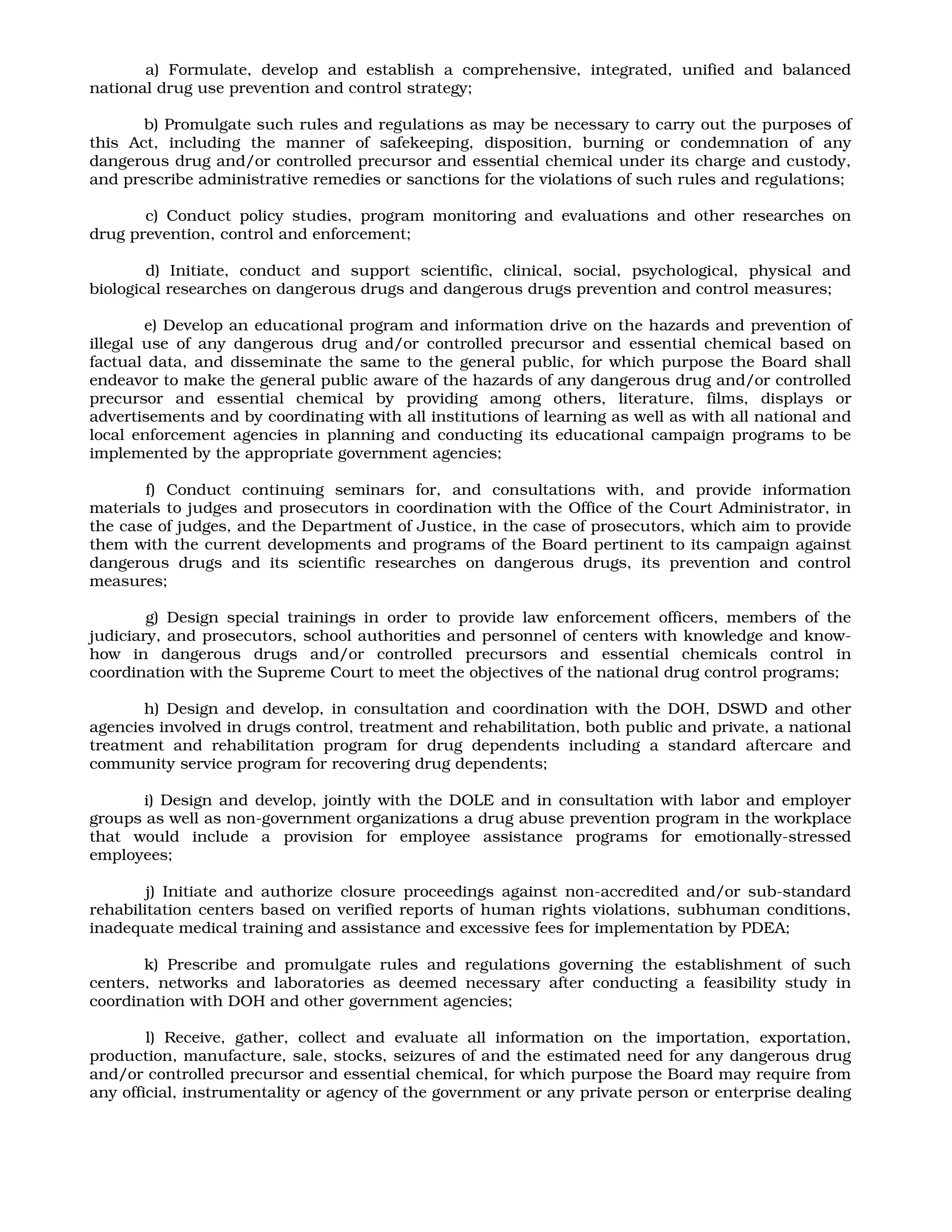 Ra 9165 comprehensive dangerous drugs act | PDF