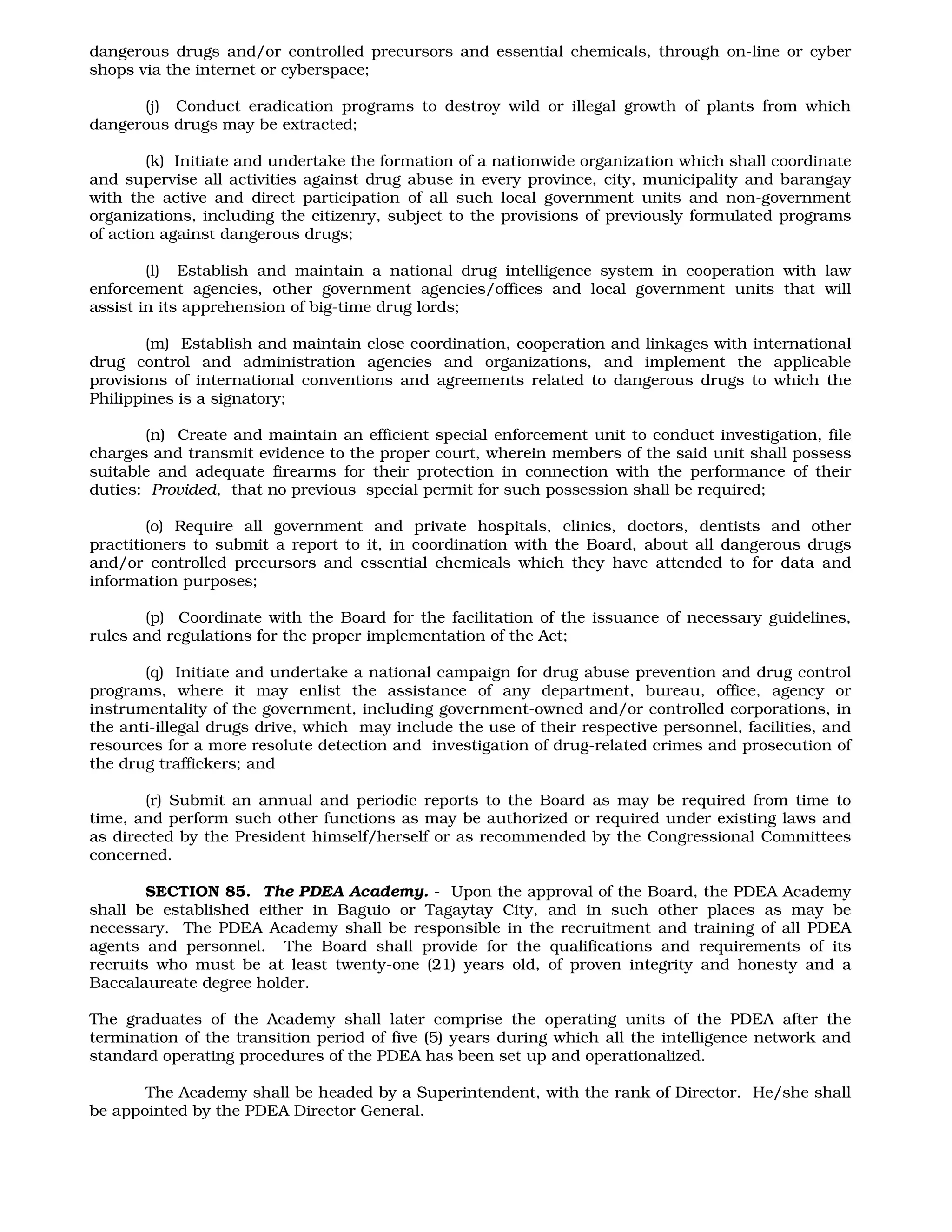 Ra 9165 comprehensive dangerous drugs act | PDF