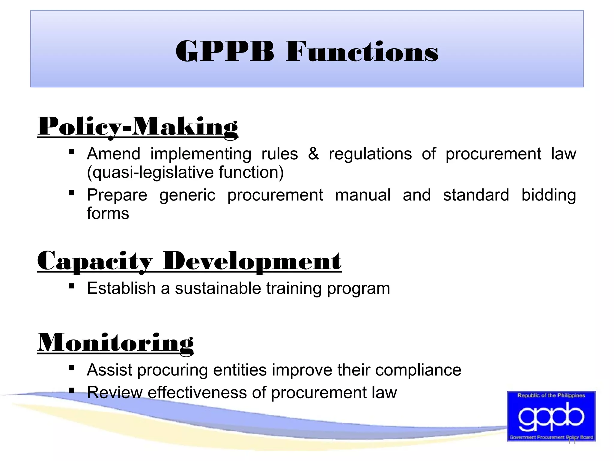 General Provisions of RA 9184 | PPT