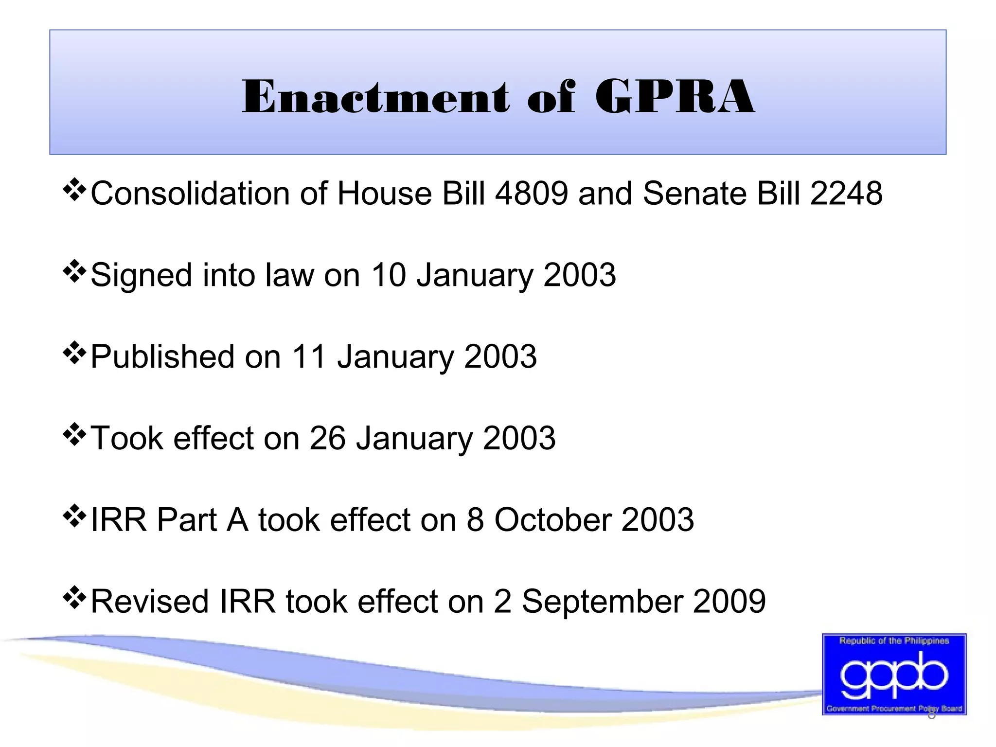 General Provisions of RA 9184 | PPT