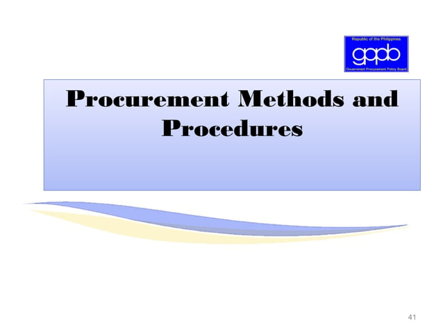General Provisions of RA 9184 | PPT