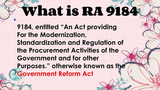 RA 9184 presentation.pptx | Business | Business and Finance