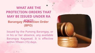 RA 9262 Anti Violence Against Women and Children Act | PPTX | Debated ...
