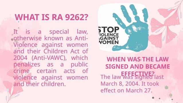 RA 9262 Anti Violence Against Women and Children Act | PPTX | Debated ...