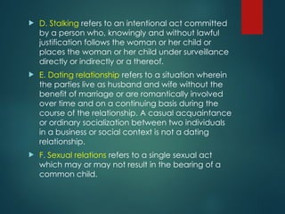 Republic Act 9262 or VAWC under the Philippines | PPT