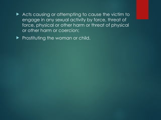Republic Act 9262 or VAWC under the Philippines | PPT