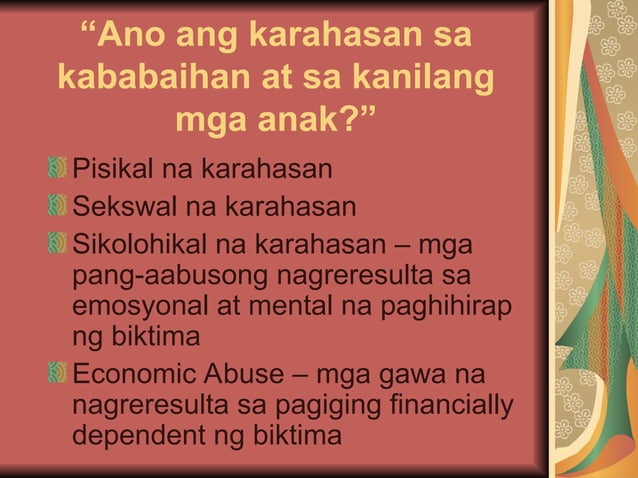 R.A 9262 (VAWC) Presentation Tagalog.ppt