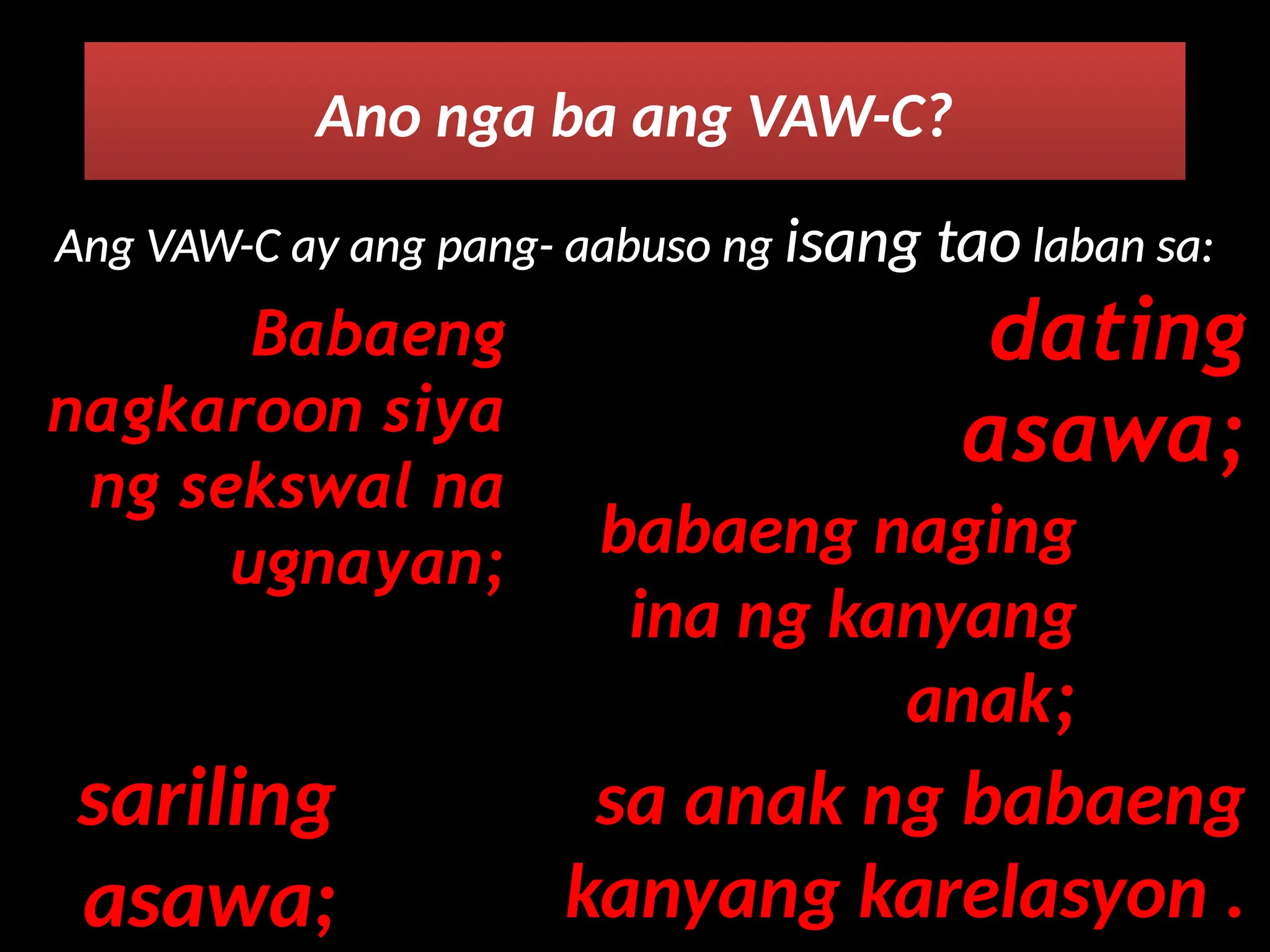 REPUBLIC ACT NUMBER 9262 _ TAGALOG.pptx