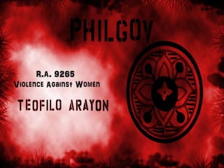 RA_9265 | PPTX | Crime & Harmful Acts to Individuals, Society & Human ...