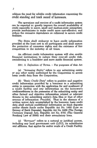 Ra 9510 credit information system | PDF | Consumer Banking | Personal ...