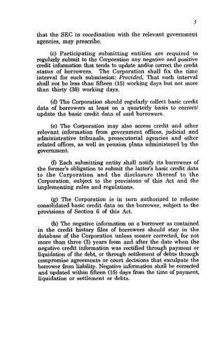 Ra 9510 credit information system | PDF