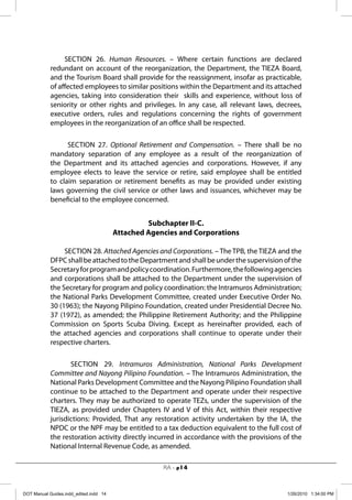 Philippine Tourism Act 2009 (RA 9593) | PDF