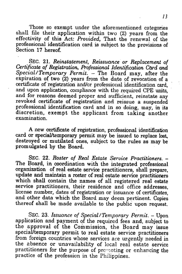 RA 9646 - RESA Law | PDF