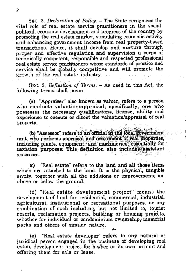 RA 9646 - RESA Law | PDF