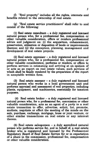 RA 9646 - RESA Law | PDF