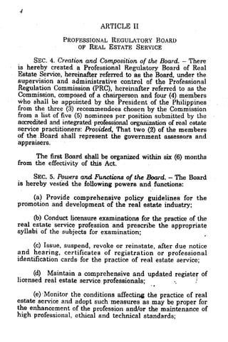 RA 9646 - RESA Law | PDF