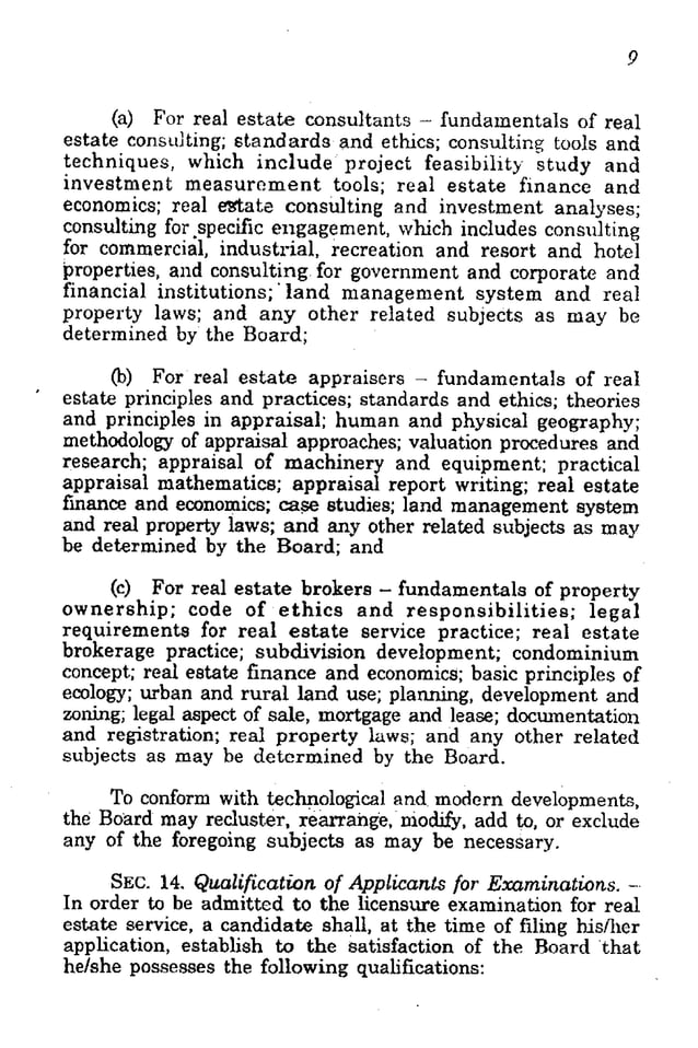 RA 9646 - RESA Law | PDF